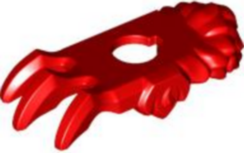 LEGO 5309 RED Minifigure Armor Shoulder Pads with Fur and 3 Spikes ...