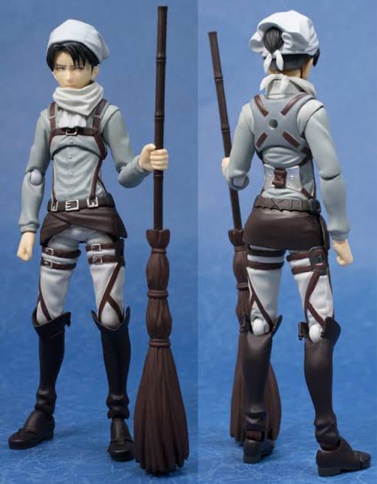 Figma Levi Cleaning Ver. Attack On Titan japan anime | eBay