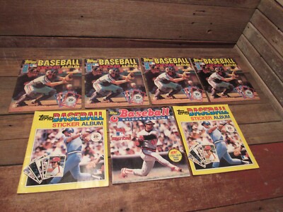 Vintage LOT 1980-83 Topps Baseball Sticker Albums - With Some Stickers ...