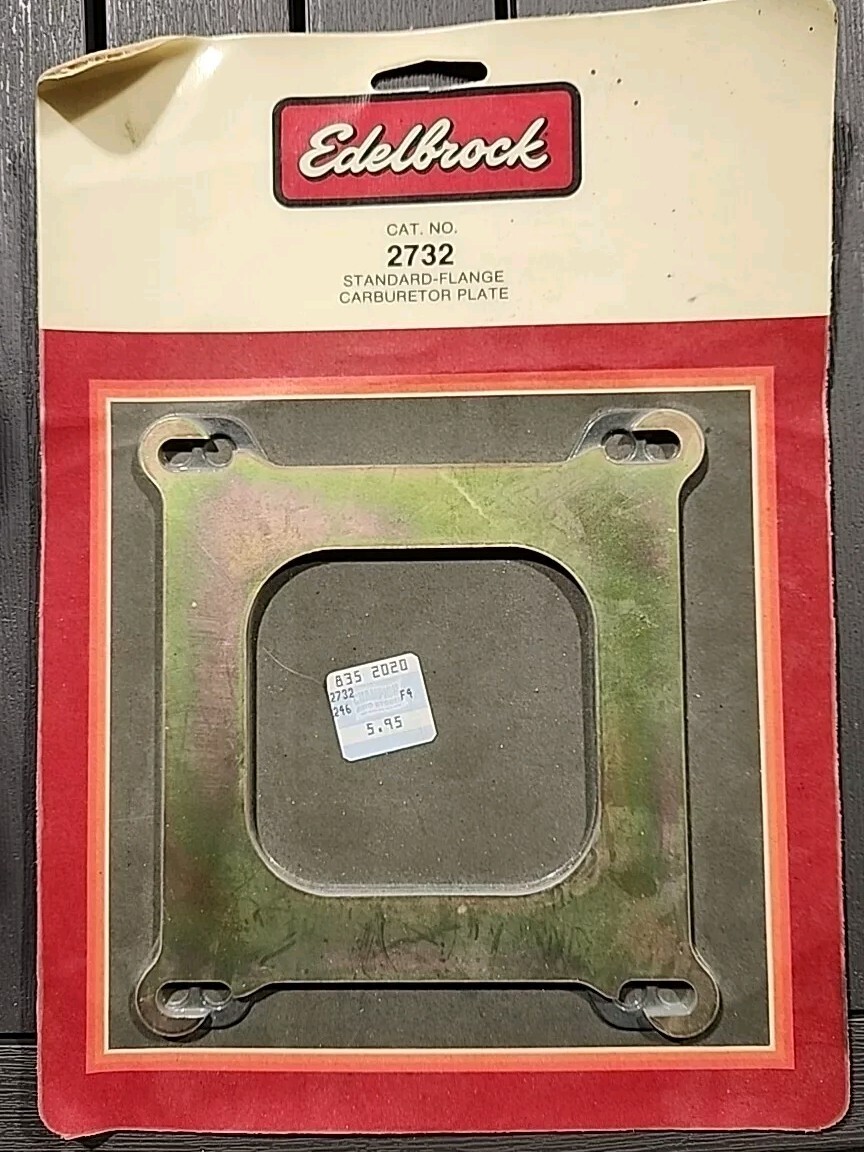 Edelbrock 2732 Adapter Plate Square Bore Carb to Spread Bore Intake ...