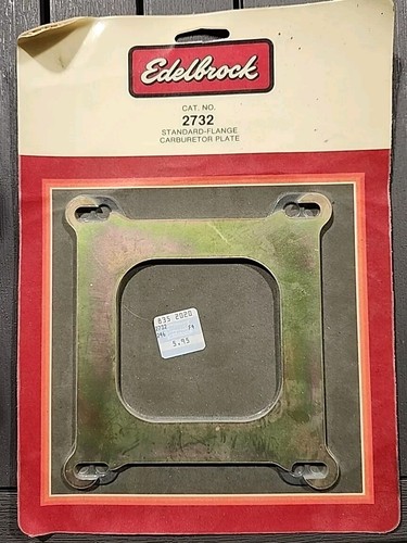 Edelbrock 2732 Adapter Plate Square Bore Carb to Spread Bore Intake ...