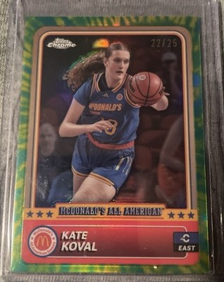 2024 Topps Chrome McDonald's #6 Kate Koval Gold Refractor /25 Notre ...