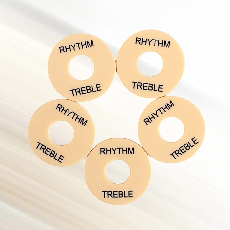 5pcs Guitar Toggle Switch Plate Rhythm Treble Rondella per chitarra ...