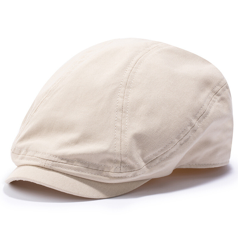 M/L/XL/XXL Mens Newsboy Caps Breathable Cotton Driving Hunting Oversize ...