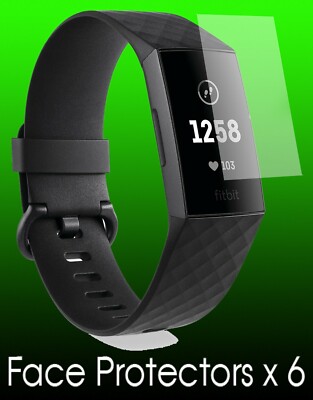 Fitbit Charge 3 face screen protectors x 6 protect your watch face | eBay