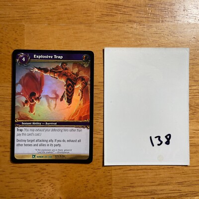 🌎⚔️ Explosive Trap - FOIL - WoW World of Warcraft - See Pics for Cond ...