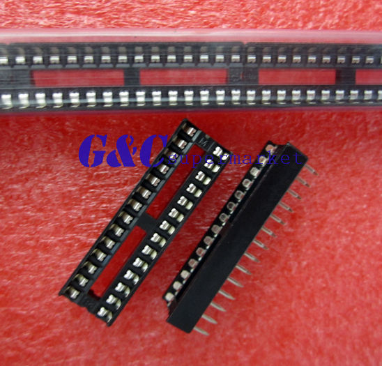 100PCS 28-Pin DIL DIP IC Socket PCB Mount Connector NEW GOOD QUALITY | eBay