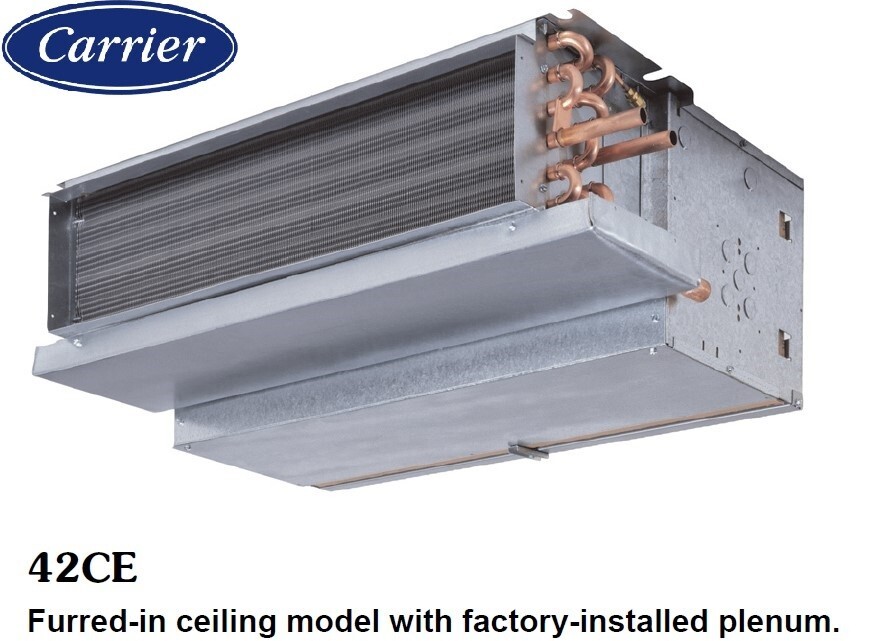 NEW Carrier 42CE Fan Coil Air Conditioner, 400 CFM, 13800 BTU, 277V ECM ...