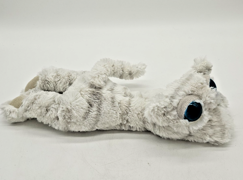 Manhattan Toy Lavish Lanky Cat Snow Plush Big Blue Eyes Stuffed Animal ...