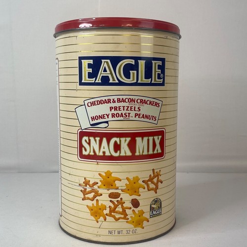Eagle Snack Mix 32 oz Tin. Crackers Honey Roasted Peanuts Pretzels ...