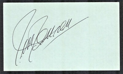 JIM JENSEN {1926-1999} Signed Index Card CBS TV NY Journalist Reporter ...