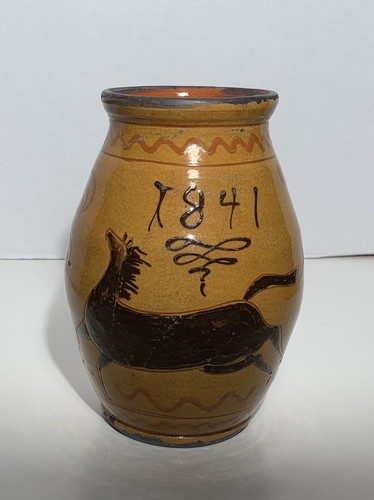 GREG SHOONER REDWARE POTTERY HORSE 1841 JAR Signed Dated 2000 #23 | eBay