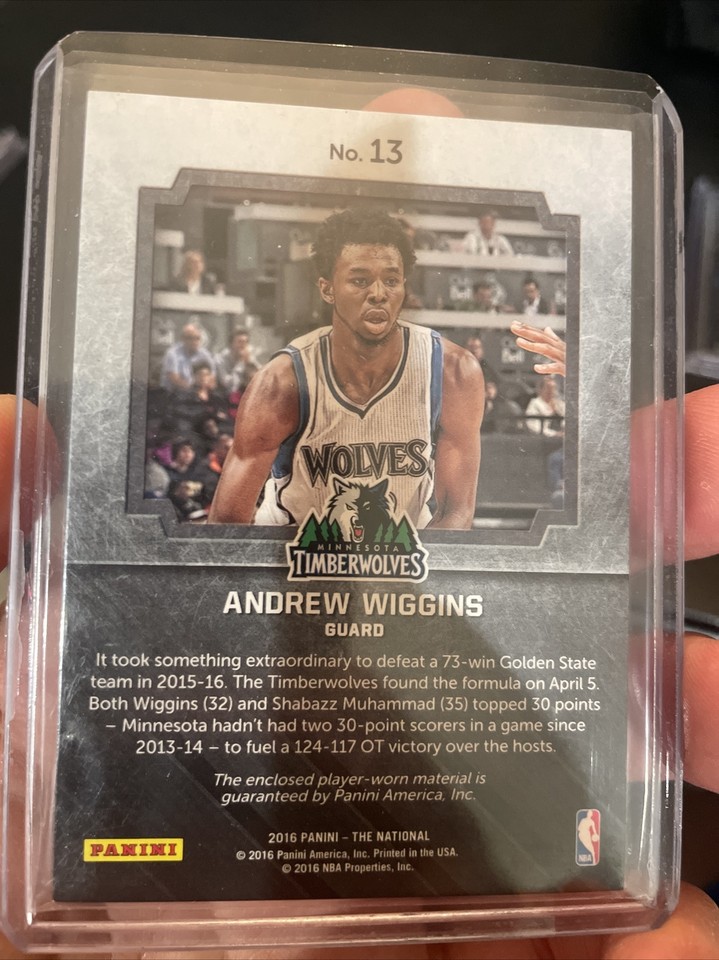 2016 Panini National Convention Tools of the Trade /49 Andrew Wiggins ...
