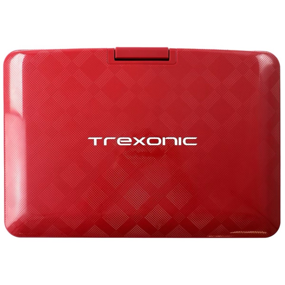 Trexonic Red 13.3" Portable TV+DVD Player w TFT Screen USB HDMI AV SD ...