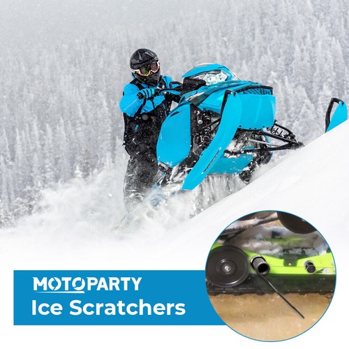 Universal/BI-Directional Snowmobile Snow Ice Scratchers Kit For Ski-Doo ...