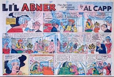 Li'l Abner by Frank Frazetta - large half-page color Sunday comic April ...