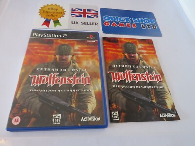 Return to Castle Wolfenstein (PS2) pal | eBay