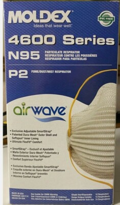 Moldex 4600 N95 Airwave M/L Face Mask Respirator (10 Per Box) | eBay