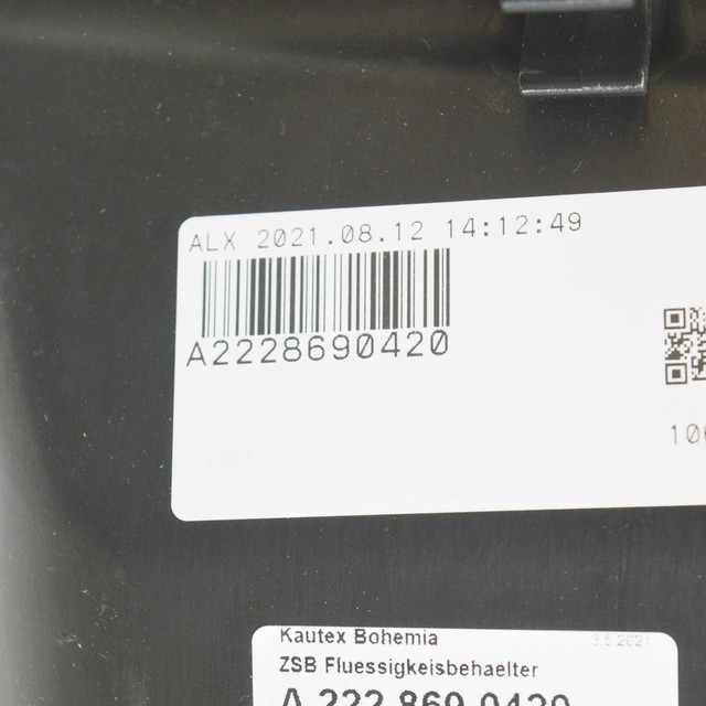 2016 MERCEDES S Class W222 Windscreen Washer Tank A2228690420 for sale ...