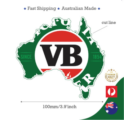 VB VICTORIAN BITTER BEER AUSTRALIAN MAPSTICKER DECAL | eBay