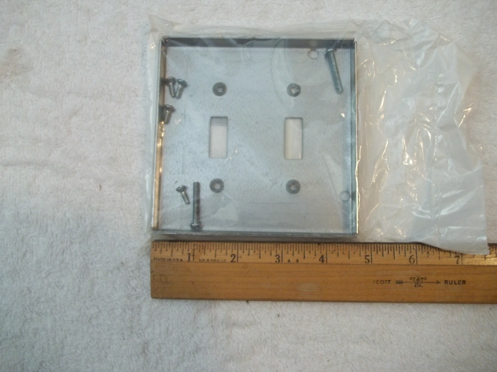 2, Thomas & Betts, Steel City RSL-5, 4-11/16" Raised Box Cover, 2 Gang ...