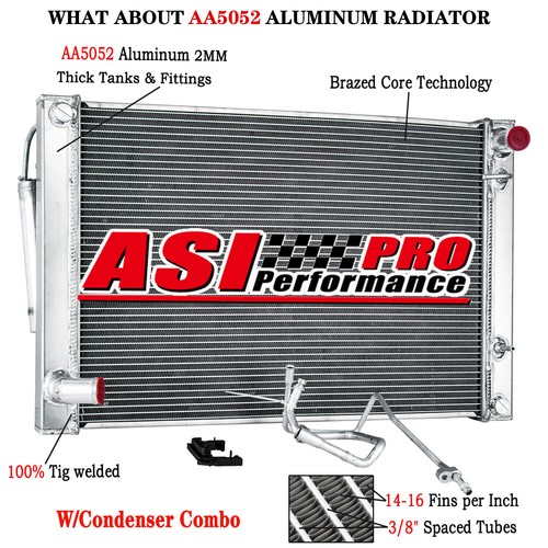3Row Radiator w/Condenser Combo For 2010-2020 Nissan 370Z/2007-2015 ...