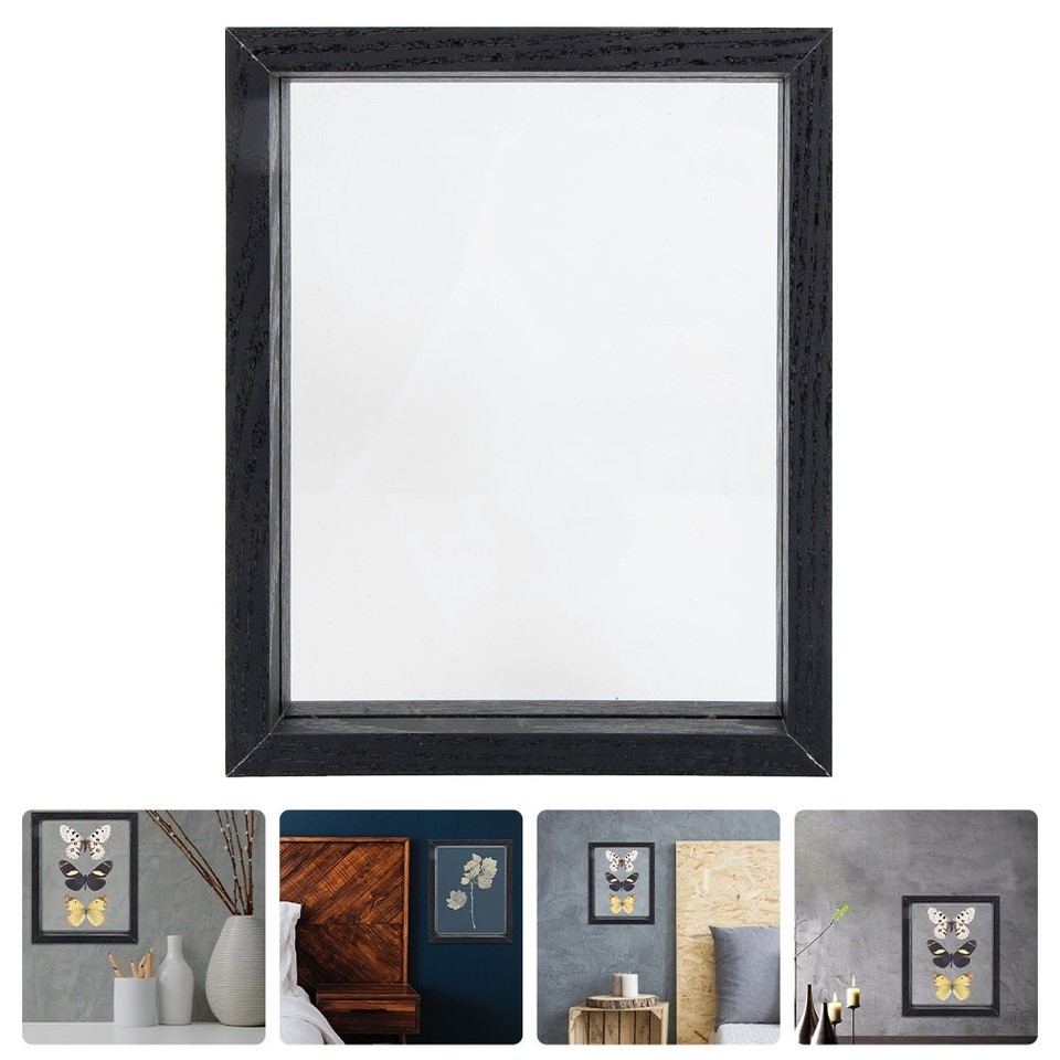 Shadow Box Display Frame Glass Picture Desktop DIY Photo Specimen ...