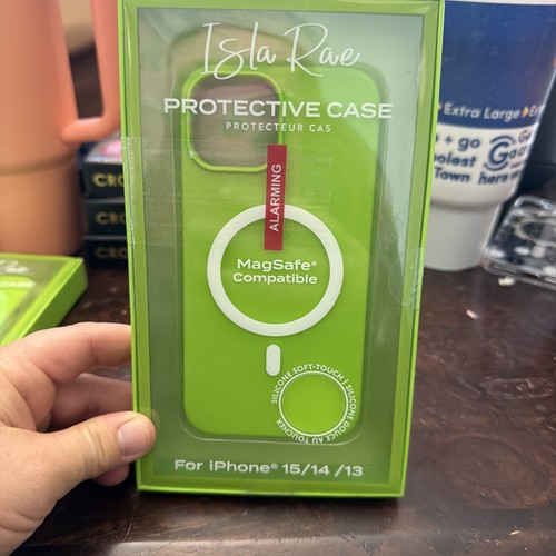Isla Rae iPhone 15/14/13 Protective Case W/Magsafe. Neon Green | eBay UK