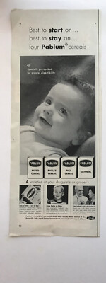 1953 Pablum Baby Cereal Barley Rice, Sil-O-Ette Panty Girdles Vintage ...