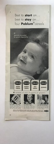 1953 Pablum Baby Cereal Barley Rice, Sil-O-Ette Panty Girdles Vintage ...