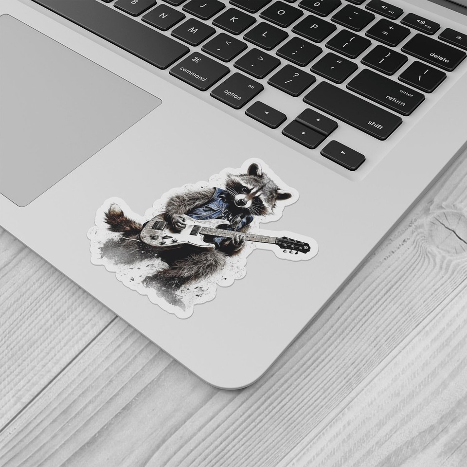 Rocking Raccoon Sticker Vinyl Car Bumper Decal | eBay