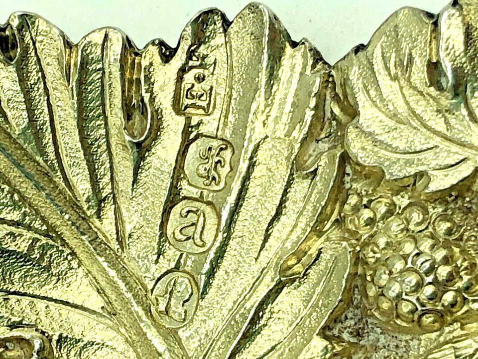 1816 Edward Farrell George III Bacchanale Spoon Sterling Silver Gold ...