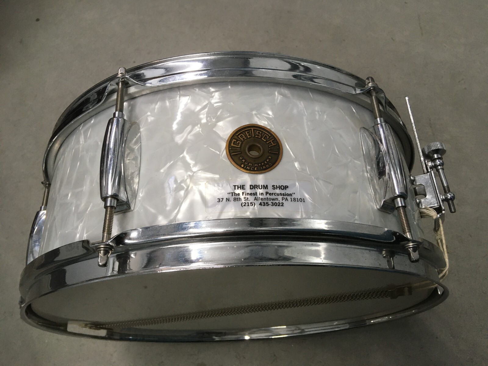 Gretsch Round Badge 5x14 WMP Snare Drum, 1969 Blueish Color, Beautiful ...