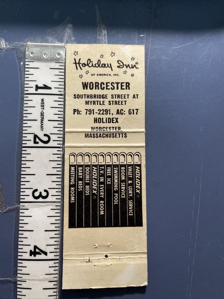 Use The Holidex System Reservation, Holiday Inn Vintage Matchbook ...