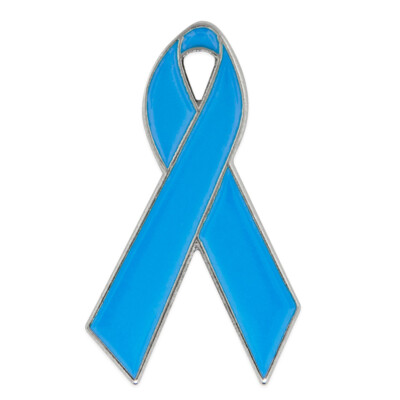 PinMart's Light Blue Awareness Ribbon Enamel Lapel Pin | eBay
