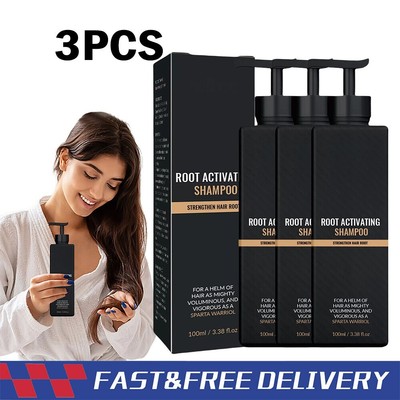 3PCS Root Activator Shampoo, SPARTAN Hair Loss Shampoo,Shampoo Root ...