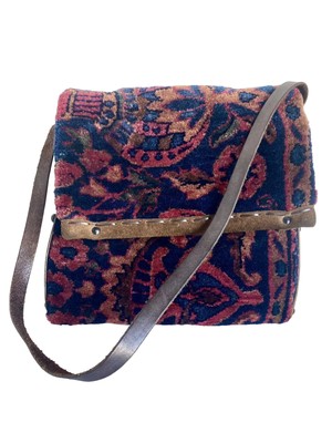 Vintage 1970s The Berkeley Bag Carpet Bag Purse Blue Pink Nouveau ...