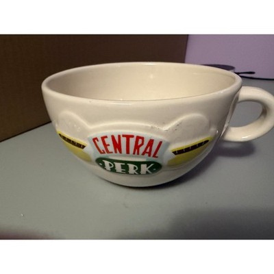 Central Perk Friends Coffee Mug Soup Bowl Ceramic Cream 12cm Wide | eBay