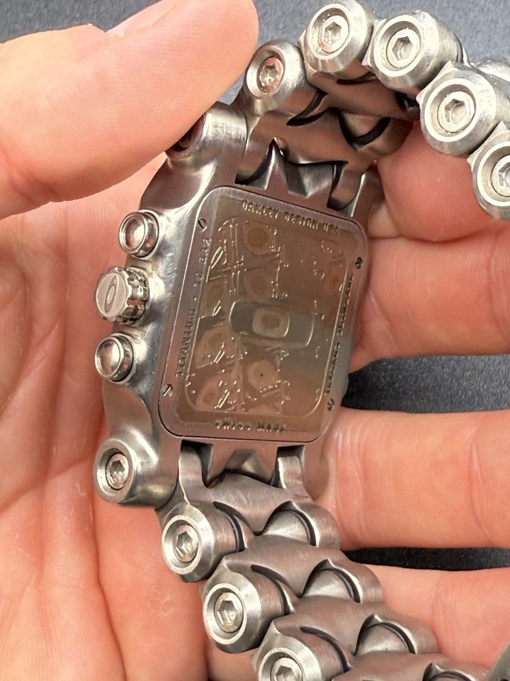 Oakley Minute Machine Titanium Black Dial Watch | eBay