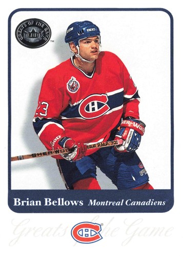 Brian Bellows 2001-02 Fleer Greats of the Game #54 Montreal Canadiens ...
