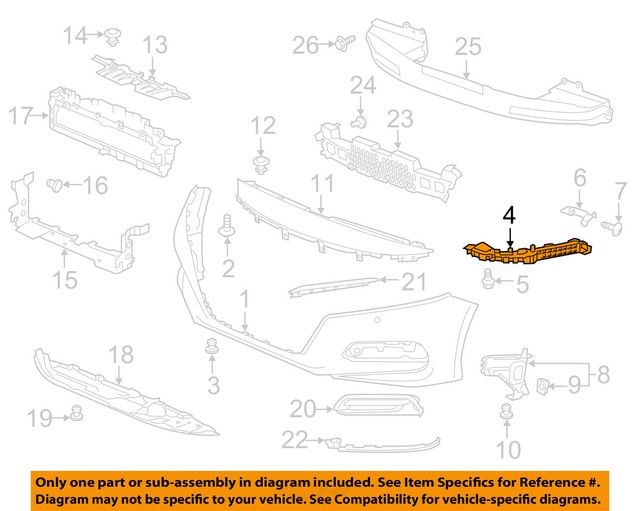 Honda OEM 2018 Accord Front Bumper Grille Grill-upper Support Left ...