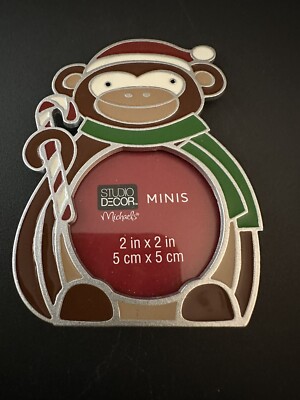 NEW Studio Decor Photo Picture Frame MONKEY Shape - 2x2 Picture Size ...