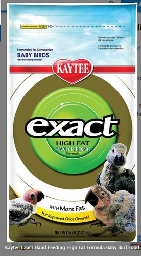 Kaytee exact Hand Feeding Formula 5lb high fat african macaw Parrot ...