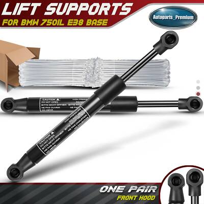 2Pcs Front Hood Lift Supports Shocks Struts for BMW 750iL E38 1993-2001 ...