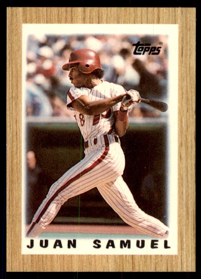 1987 Topps Major League Leaders Juan Samuel Baseball Cards #29 | eBay