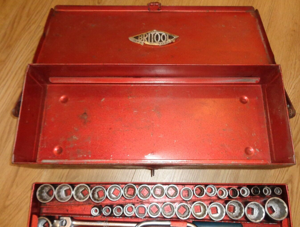 Britool ½" Sq Drive Metric Imperial 12 point Socket Set Service Kit Box ...