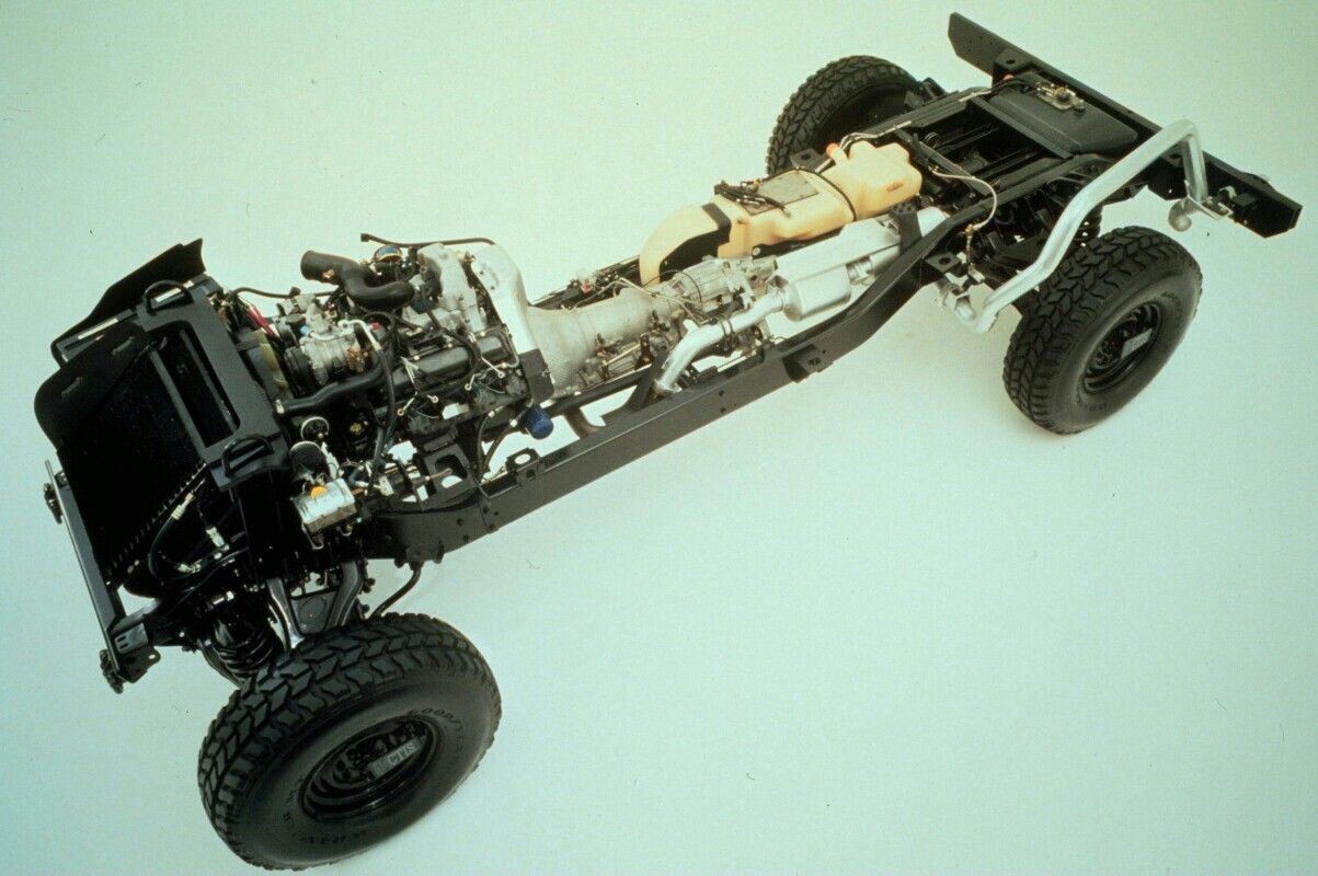 12.5K HUMMER HUMVEE CHASSIS HMMWV M1165 6.5 TURBO DIESEL 4L85E | eBay