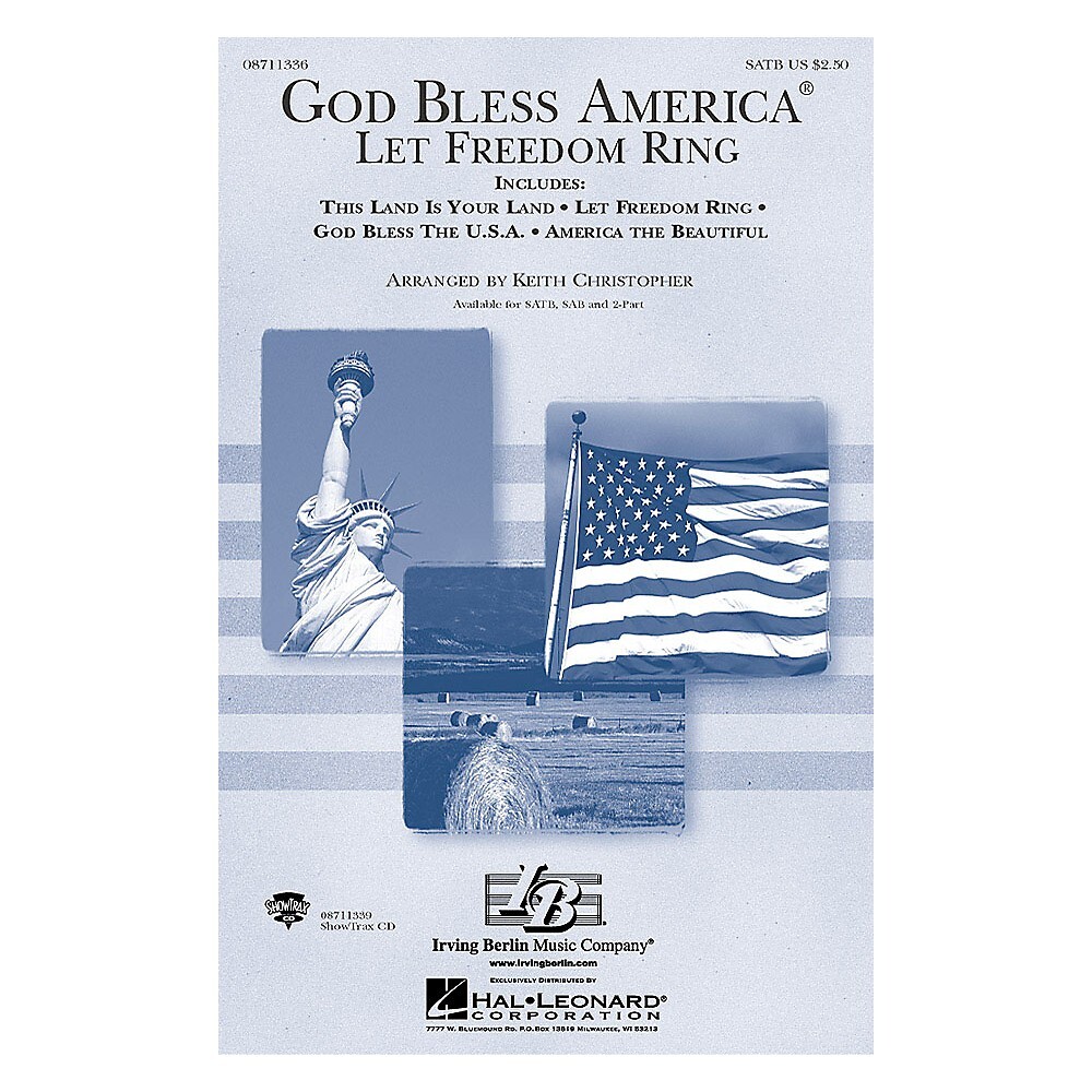 God Bless America - Let Freedom Ring (Medley) ShowTrax CD 73999113396 ...