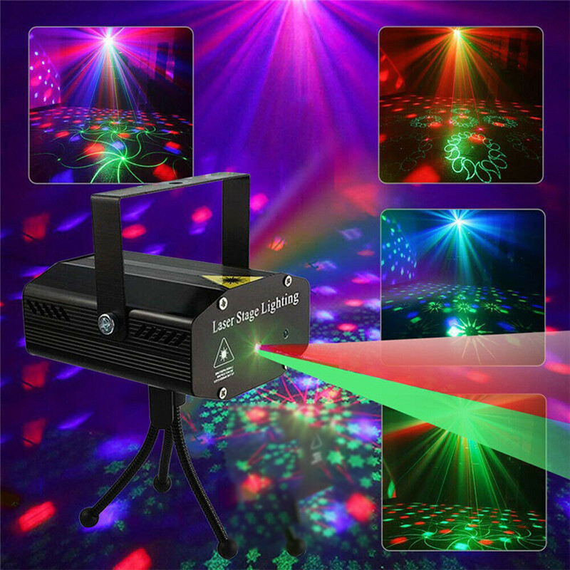 R&G DJ Disco LED Light Mini Laser Projector Stage Lighting Xmas Show ...
