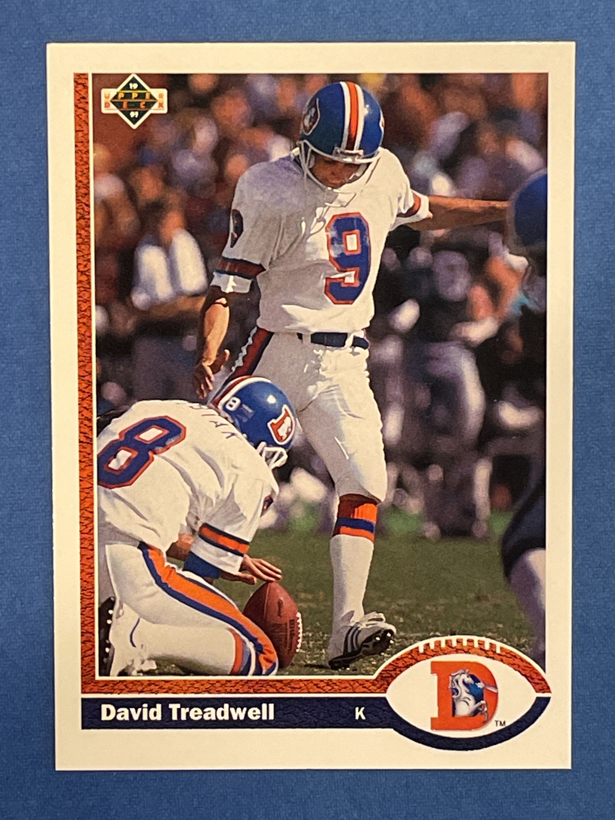 David Treadwell 1991 Upper Deck Base #496 Denver Broncos | eBay